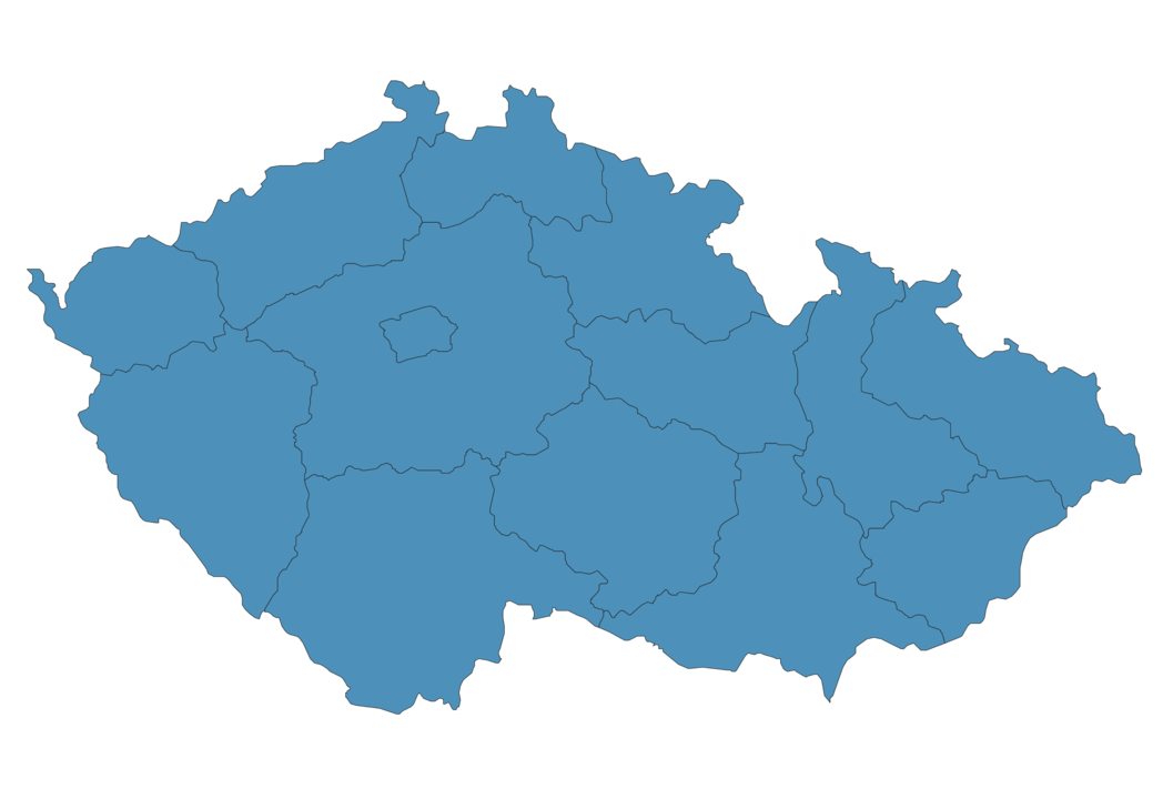 Map Of Czech Republic SVG Vector Interactive HD Czech Republic Map