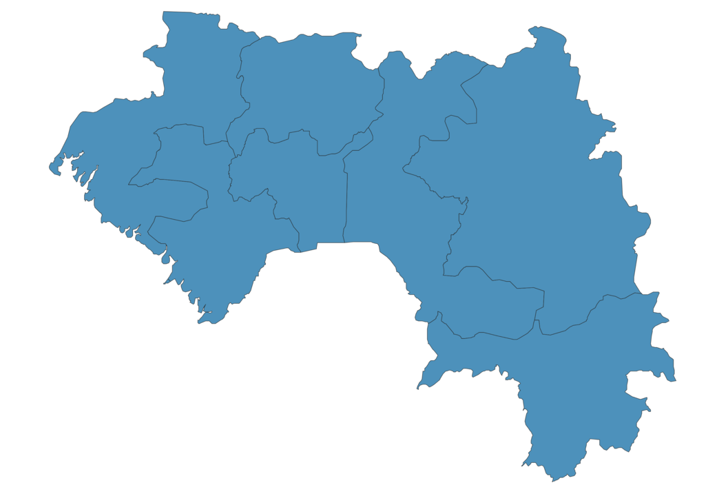 Map Of Guinea SVG Vector Interactive HD Guinea Map Map Of Guinea SVG Vector Interactive HD Guinea Map