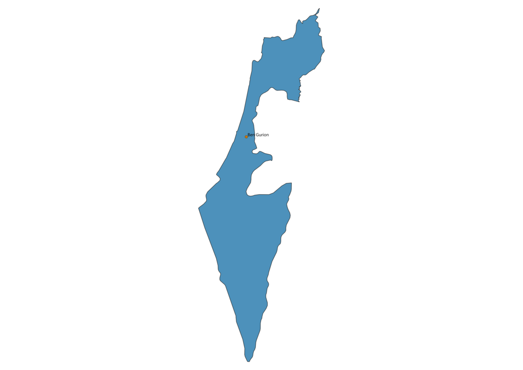 Airports In Israel Map SVG Vector Map Of Airports Airports In Israel Map SVG Vector Map Of Airports